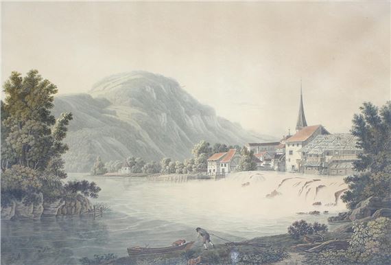 Peter Birmann | Wasserfall der Aar zu Untersewen im Caton Bern | MutualArt