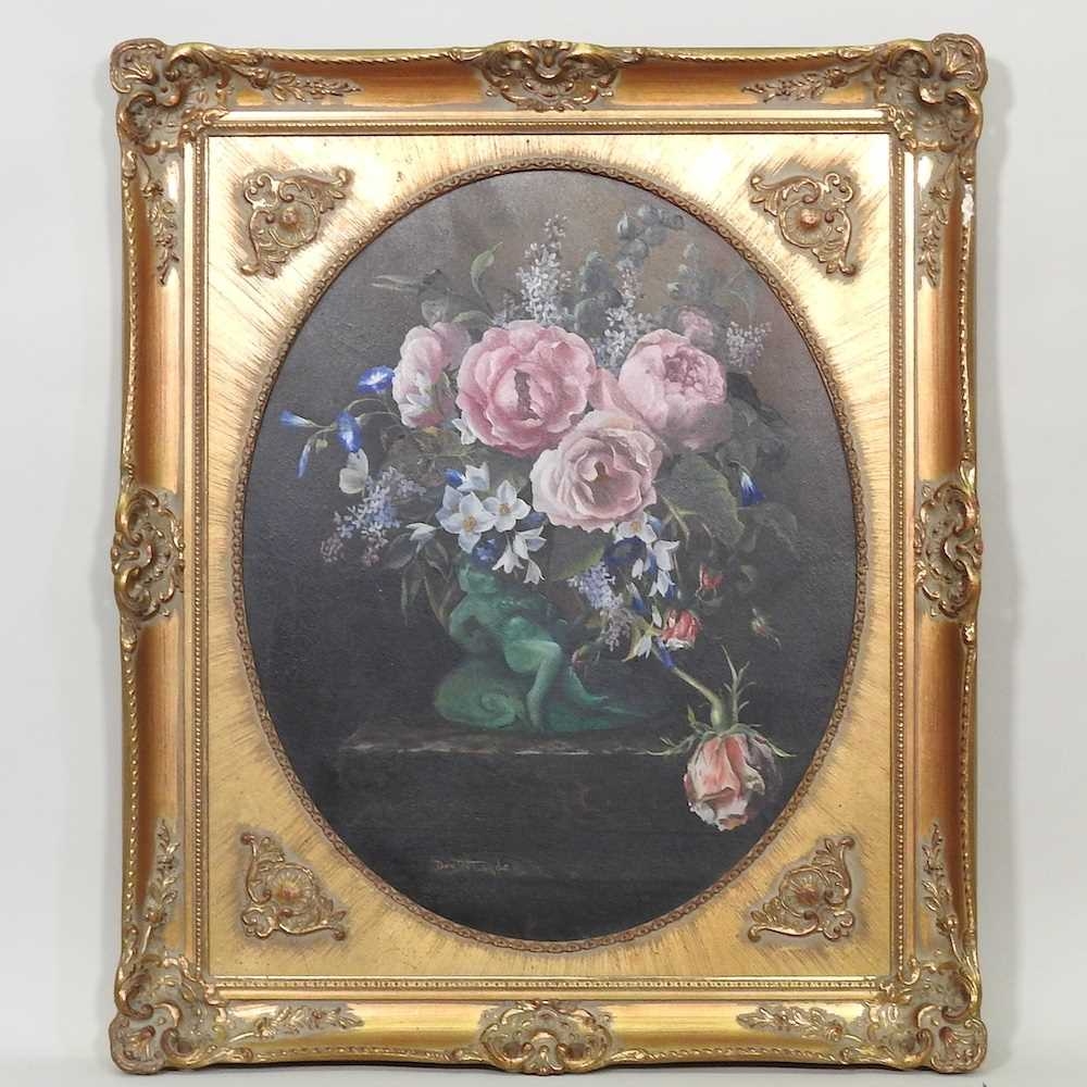 Dorothea Buxton-Hyde | Still life of flowers on a ledge | MutualArt
