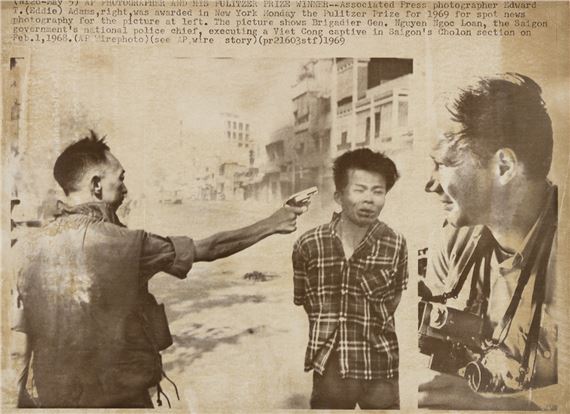 Eddie Adams | General Nguyen Ngoc Loan Executing Viet Cong Prisoner Nguyen Van Lém, Saigon (with ...