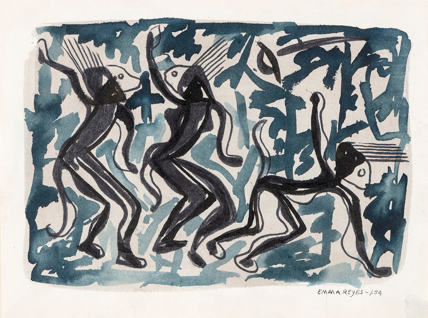 Emma Reyes | Untitled (1954) | MutualArt