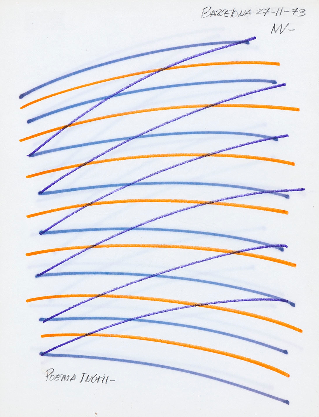 Manolo Vellojín | Poema inútil (1973) | MutualArt