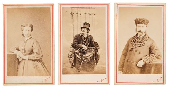 Gaspard-Félix Tournachon | Self portrait in a hot air balloon basket ...