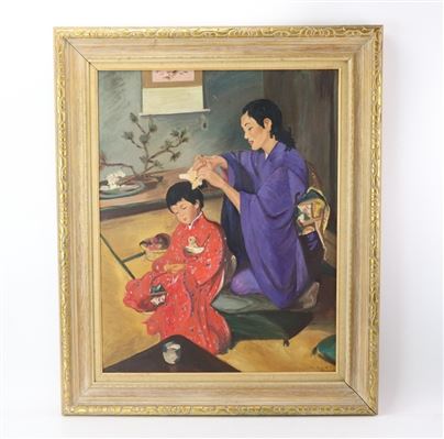 Maud C. Swift | mother and son | MutualArt