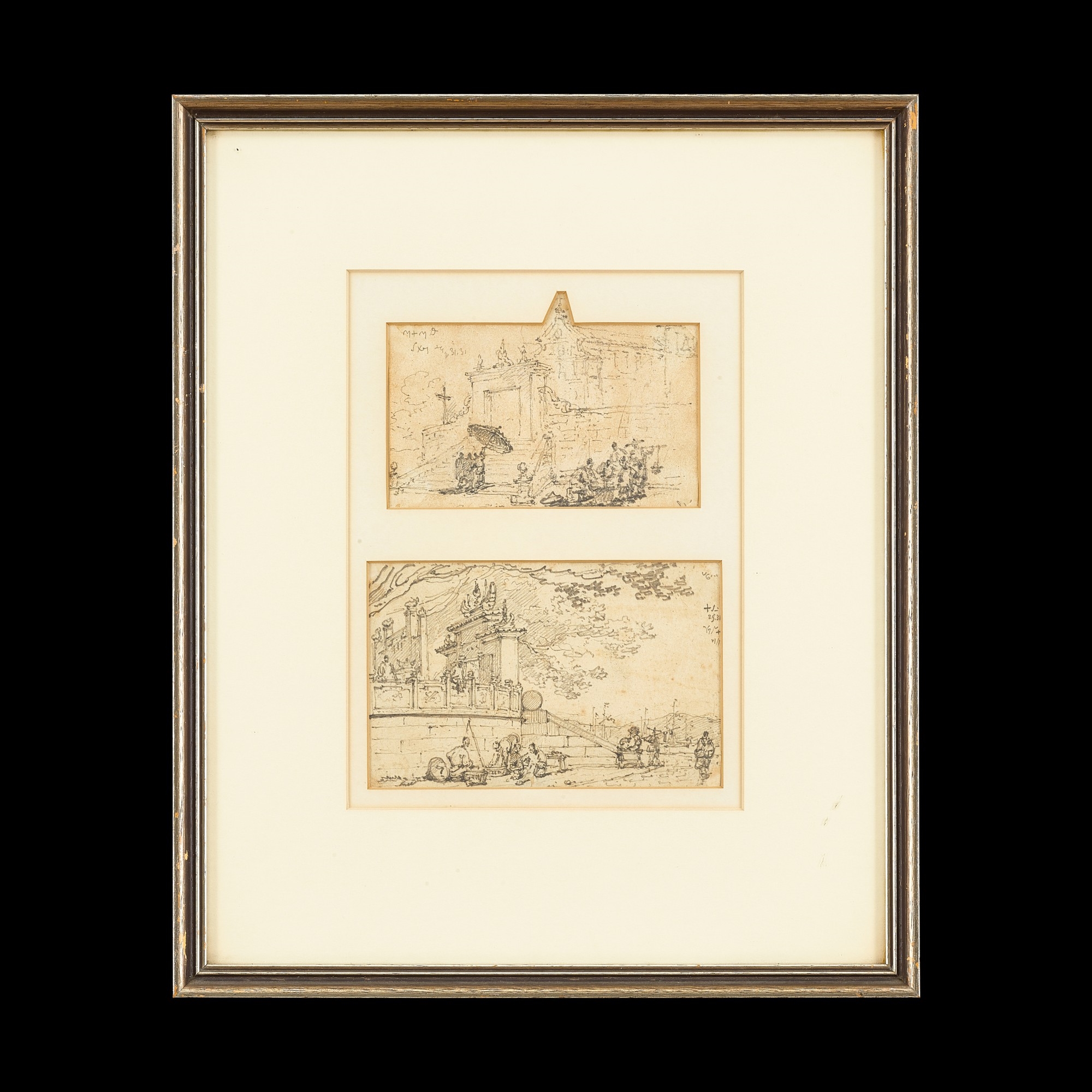 George Chinnery | Two Sketches of Macau | MutualArt