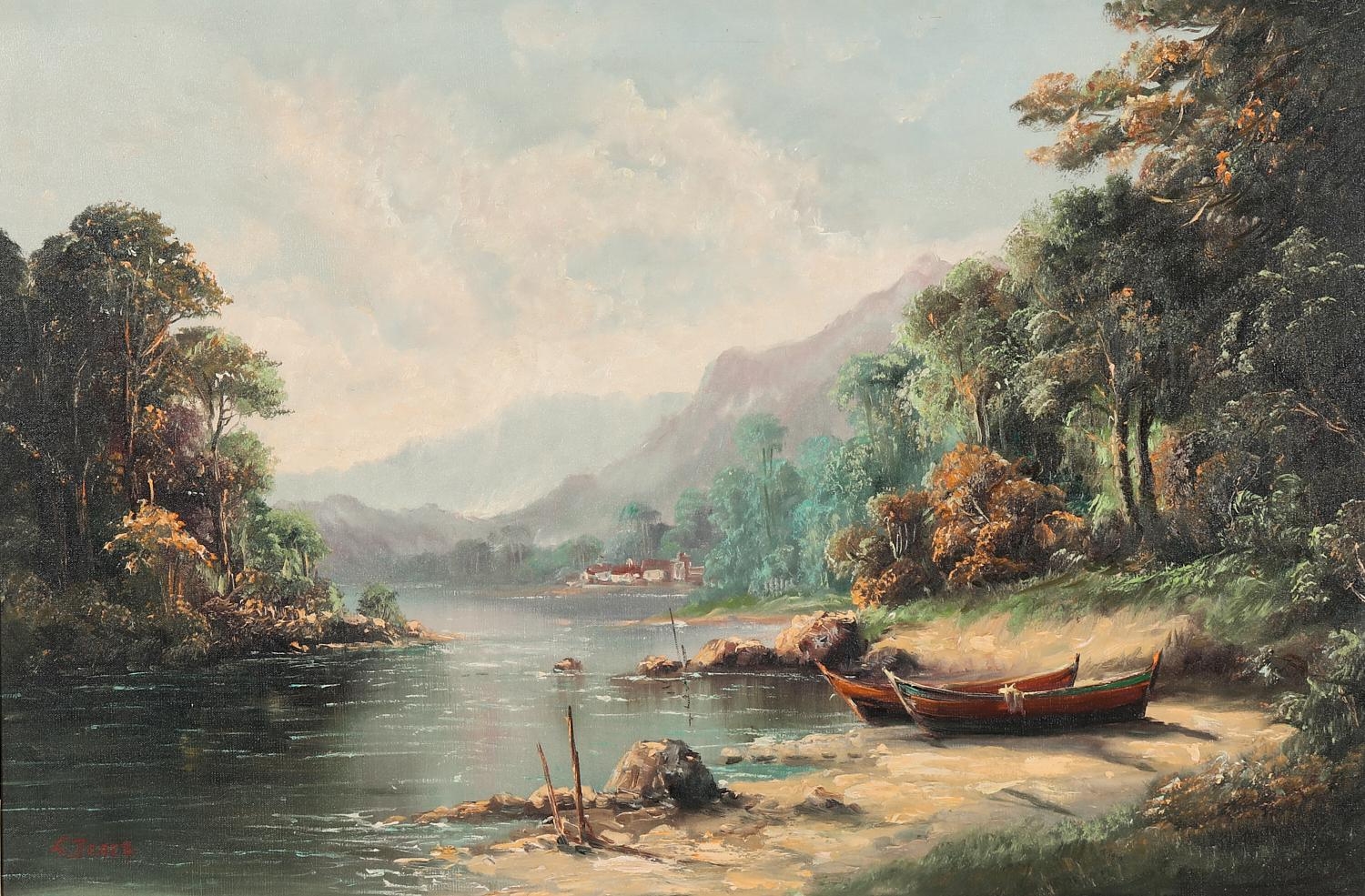 George Deaca | River landscape | MutualArt