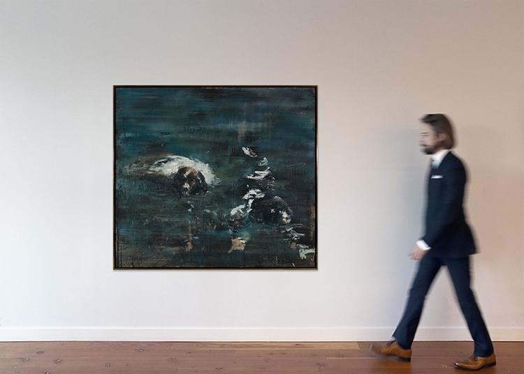Scherman Tony | Dogs in Water (1989) | MutualArt