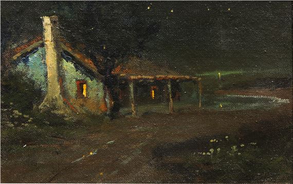 Charles Rollo Peters | The Sherman Rose Adobe (1910) | MutualArt