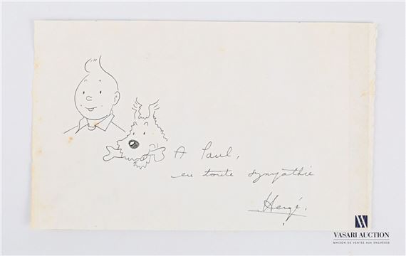 Hergé | Representing Tintin and Snowy | MutualArt