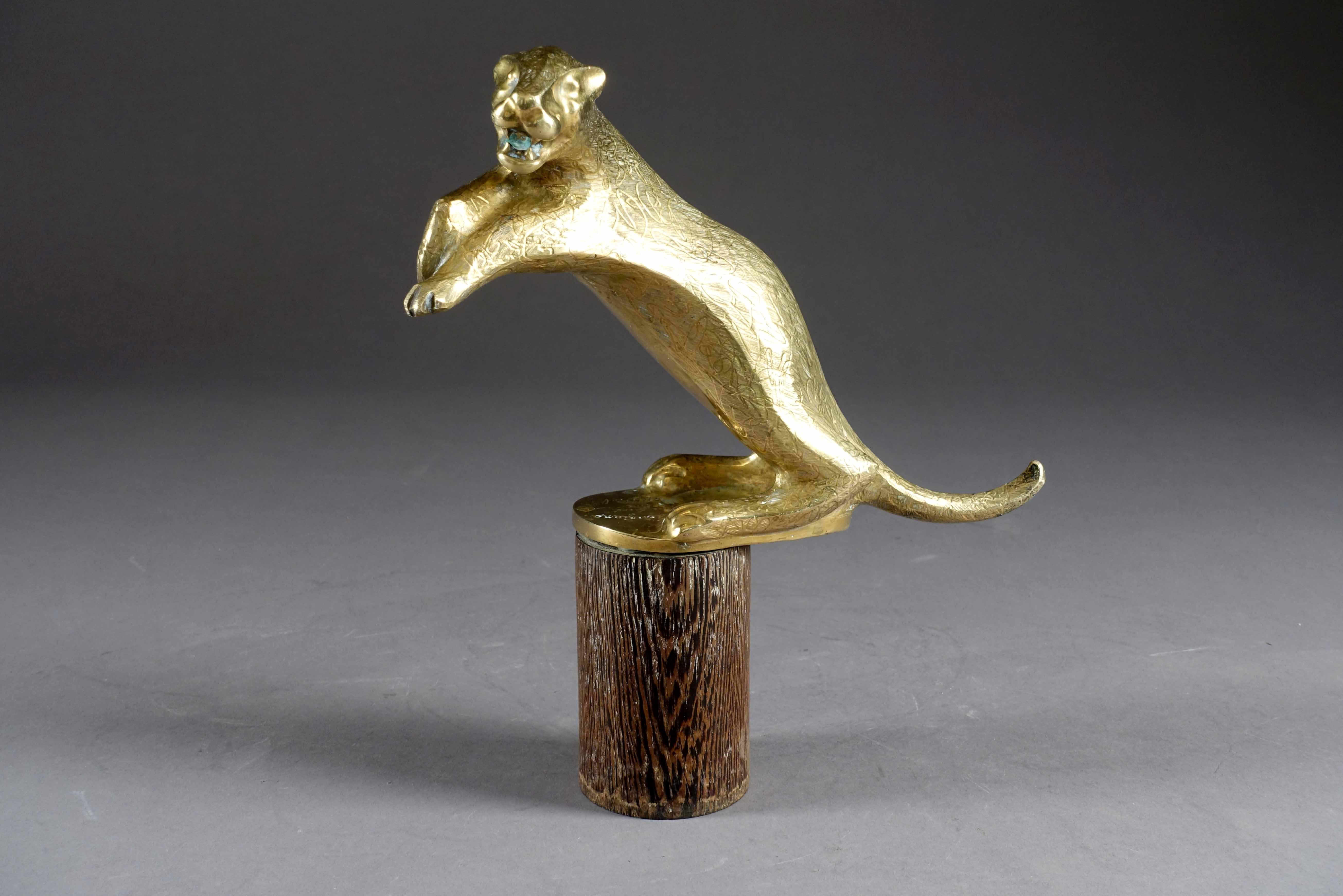 Alfred Liyolo | Panthère bondissant (1986) | MutualArt