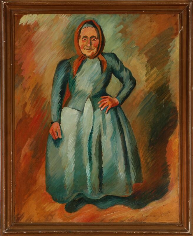 Niels William Scharff | Old woman | MutualArt