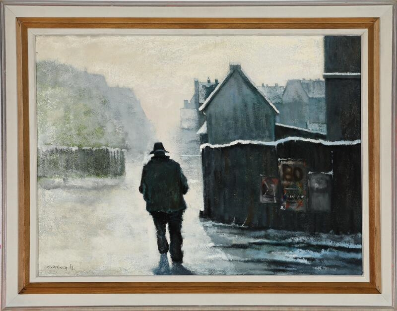 Jørgen Waring | Figure on the street | MutualArt