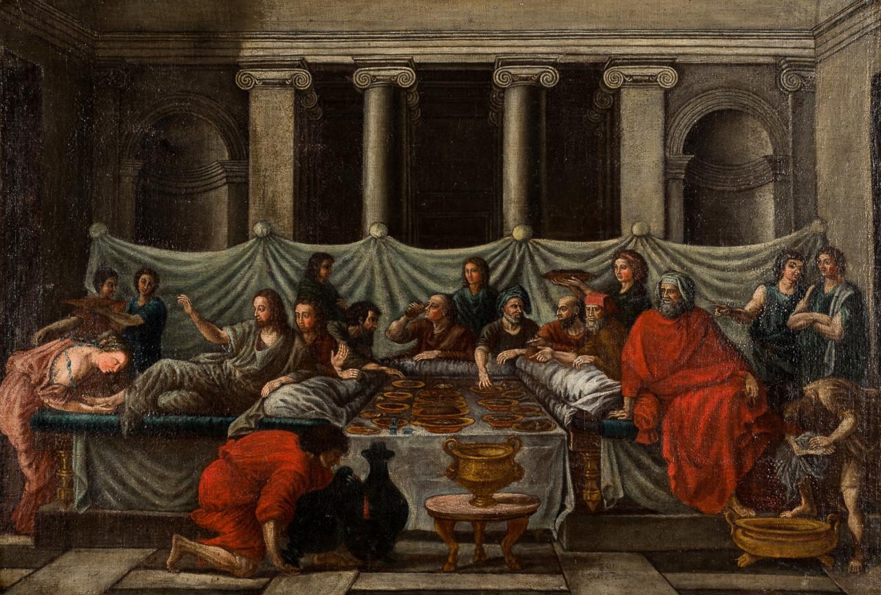 Spanish School, 17th Century | Jesús en casa de Simón el Fariseo ...