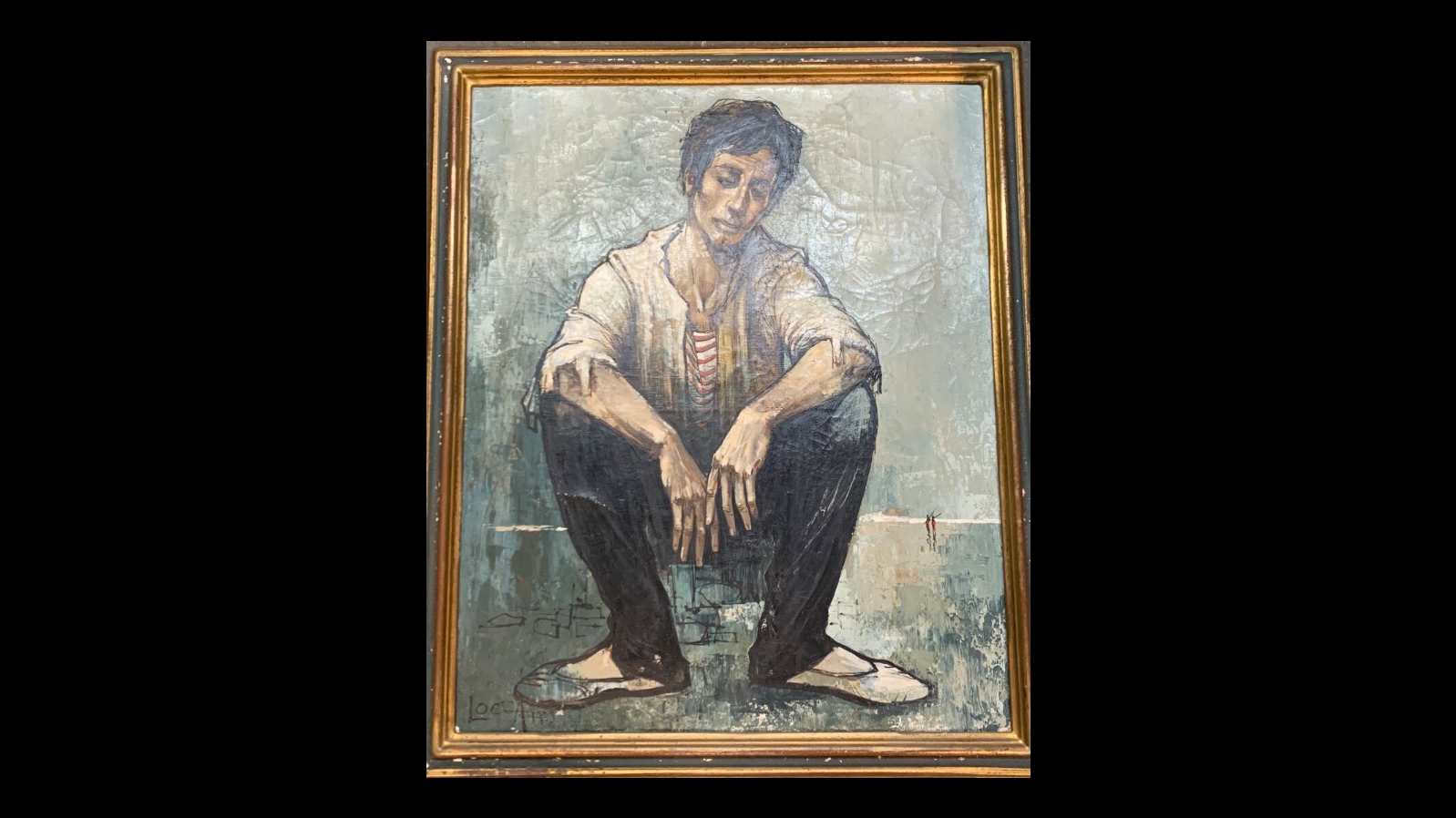 Albert Locca | Homme assis (1959) | MutualArt