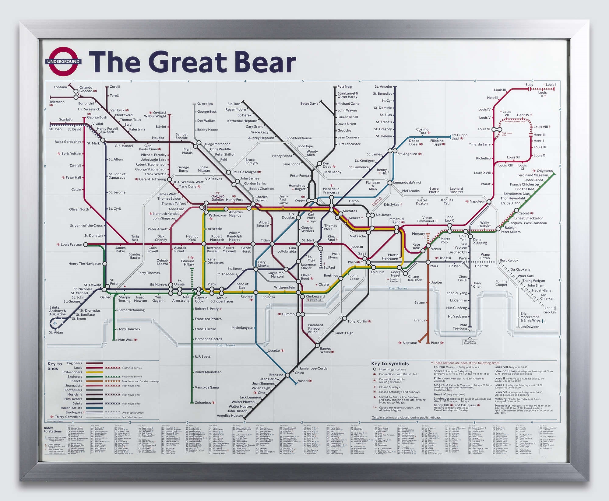 Simon Patterson | The Great Bear (1992) | MutualArt