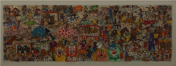 James Rizzi | When the Circus Comes to Town (1988) | MutualArt