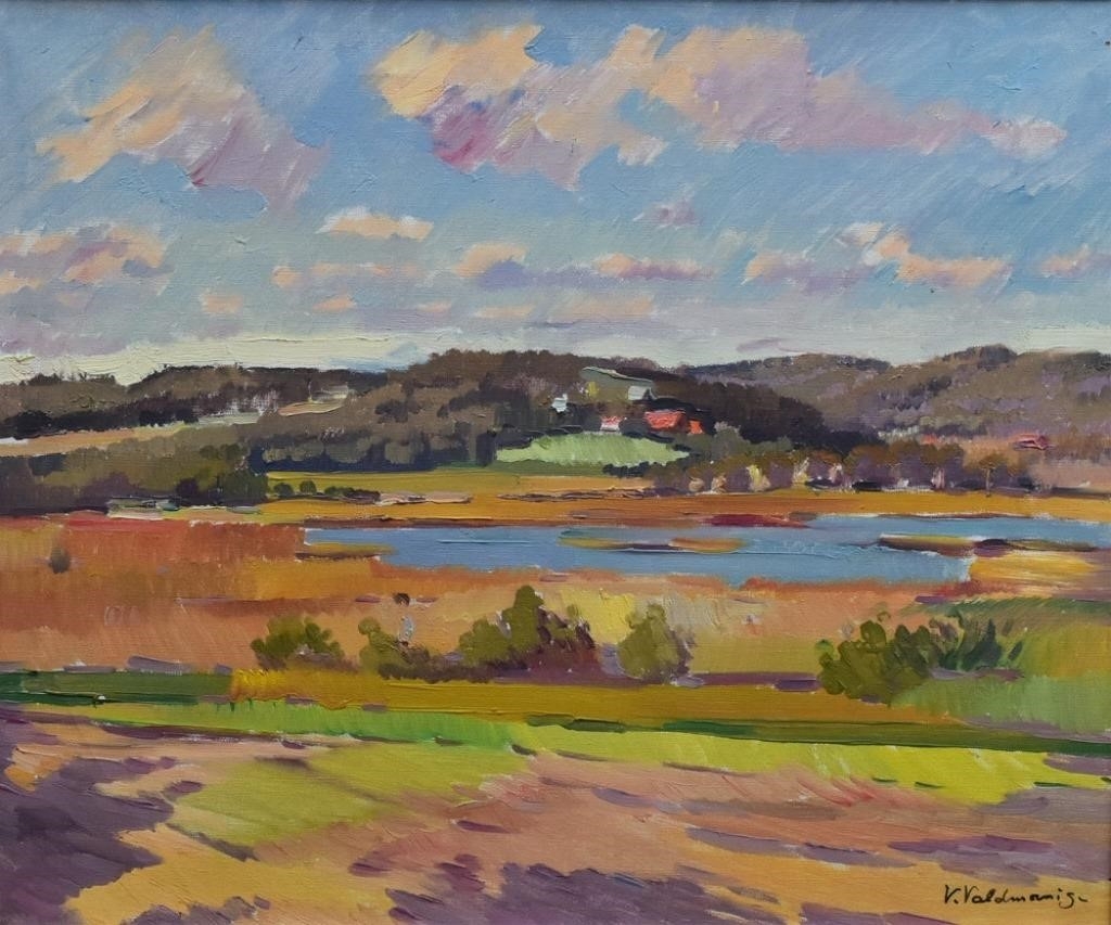 Vilis Reinis Valdmanis | Landscape with Farm | MutualArt