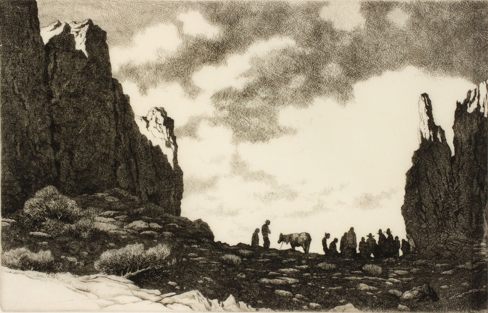 Arthur Hall | Navajo Burial (1942) | MutualArt