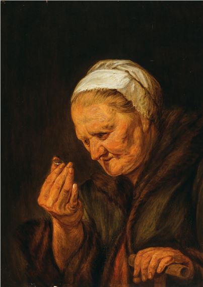 Peter Paul Rubens | An old woman examining a coin | MutualArt