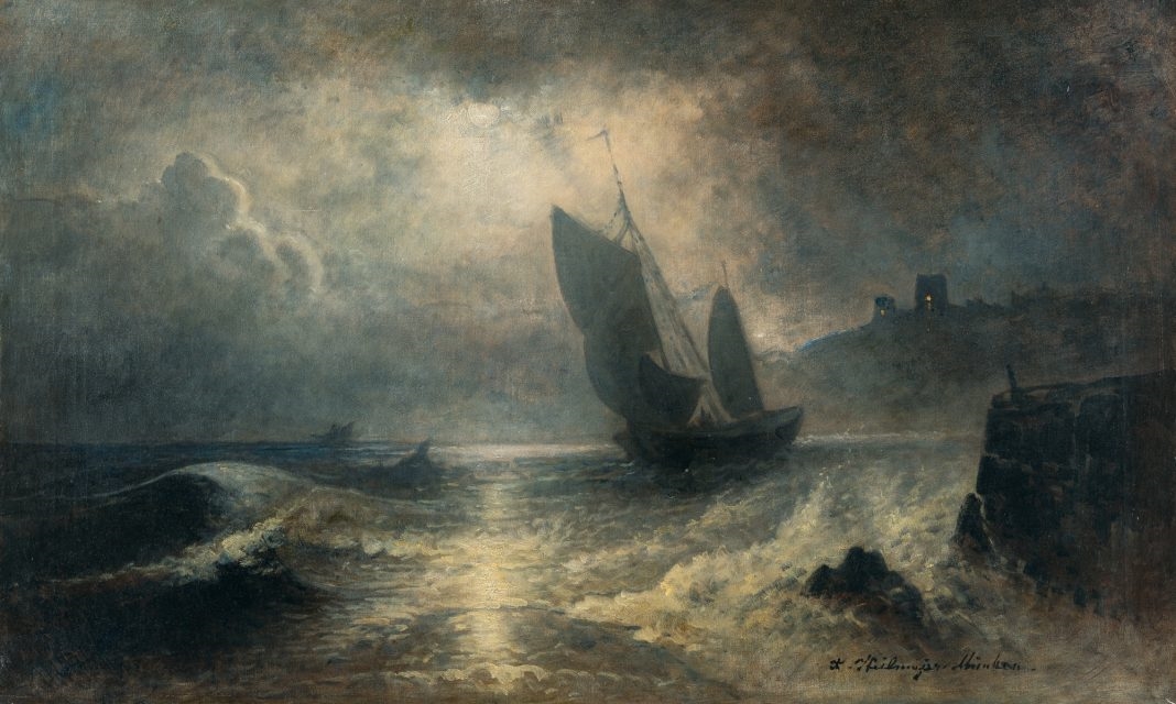 Karl Heilmayer | Venice in the moonlight (1891) | MutualArt