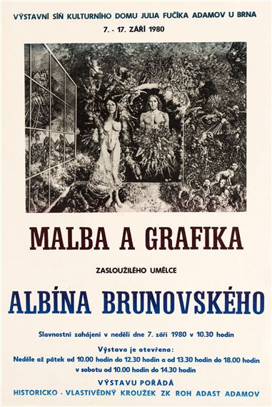 Albin Brunovsky | PLAGÁT K VÝSTAVE MAĽBA A GRAFIKA ALBÍNA BRUNOVSKÉHO ...