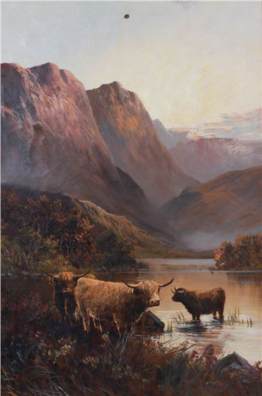 D. Watts | British Landscape with Cattle (19) | MutualArt