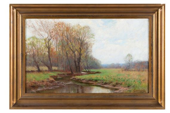 William Merritt Post | RIVER LANDSCAPE | MutualArt