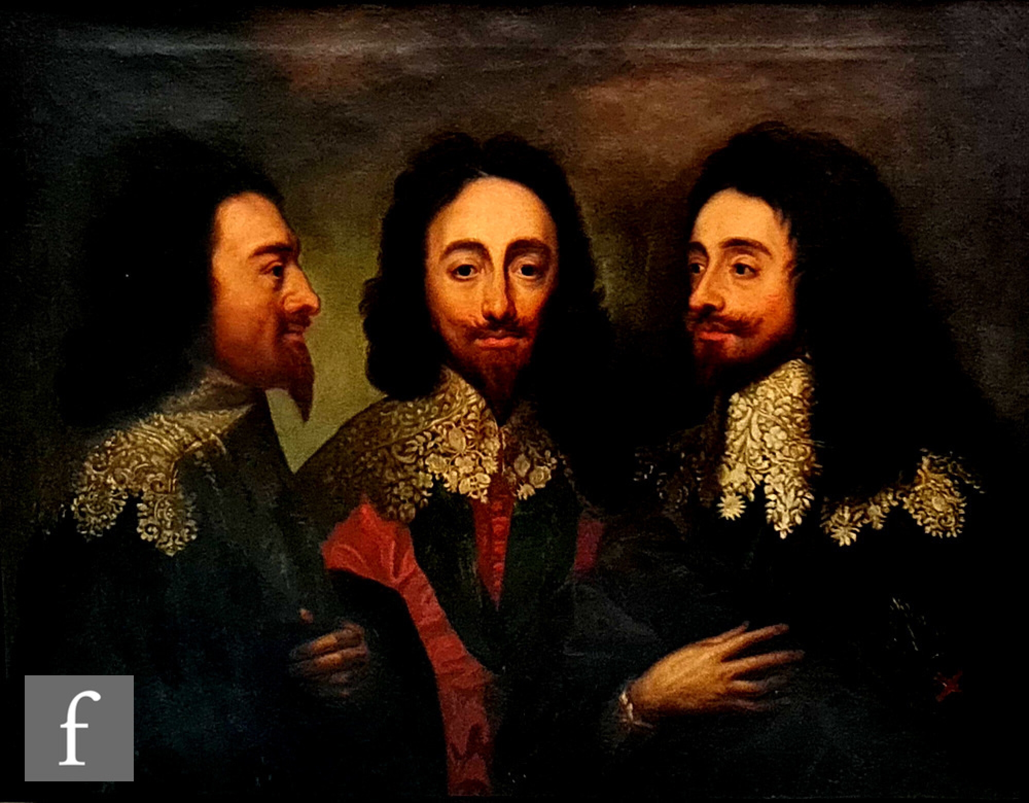 Anthony van Dyck | Portrait of Charles I in three positions (19th ...