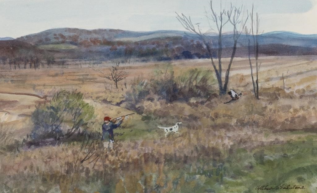 Arthur Shilstone | Fly Fishing from a Canoe | MutualArt