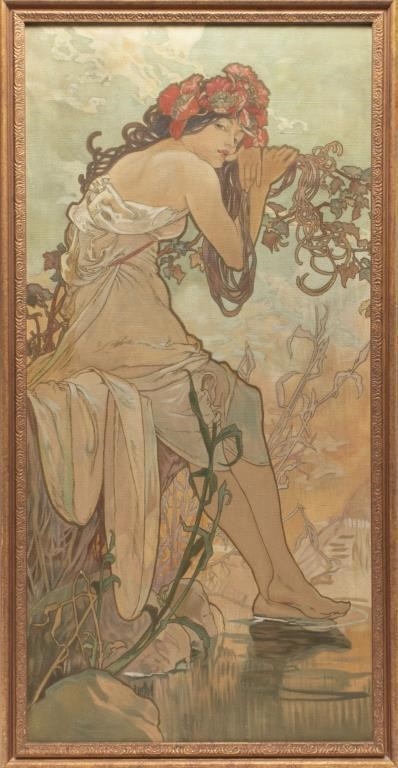 Alphonse Mucha | THE FOUR PRECIOUS STONES: EMERALD, AMETHYST, RUBY AND ...