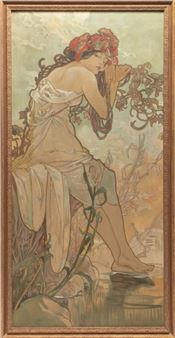 Alphonse Mucha | THE FOUR PRECIOUS STONES: EMERALD, AMETHYST, RUBY AND ...