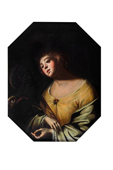 Neapolitan School, 17th Century | Saint Margaret of Antioch | MutualArt