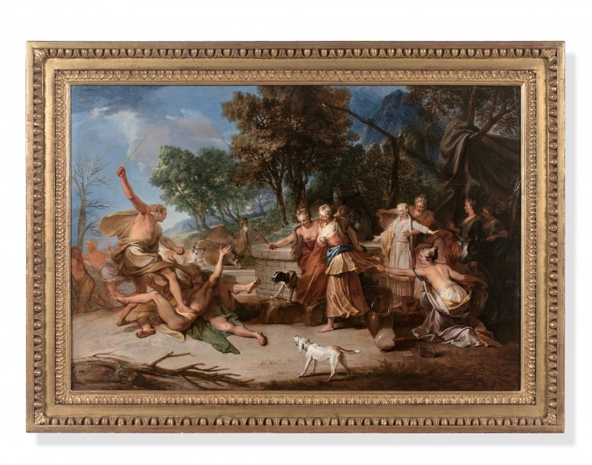 Nicolas Bertin | Moïse défendant les filles de Jethro | MutualArt