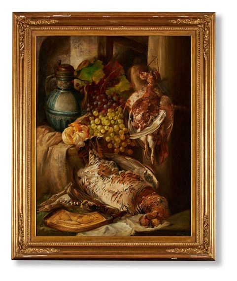 Henry Weekes | DEAD GAME AND FRUIT (1872) | MutualArt