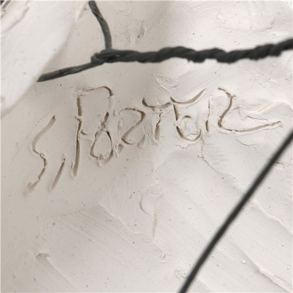 S. Porter | Raku Wall Sculpture of a Male Torso | MutualArt