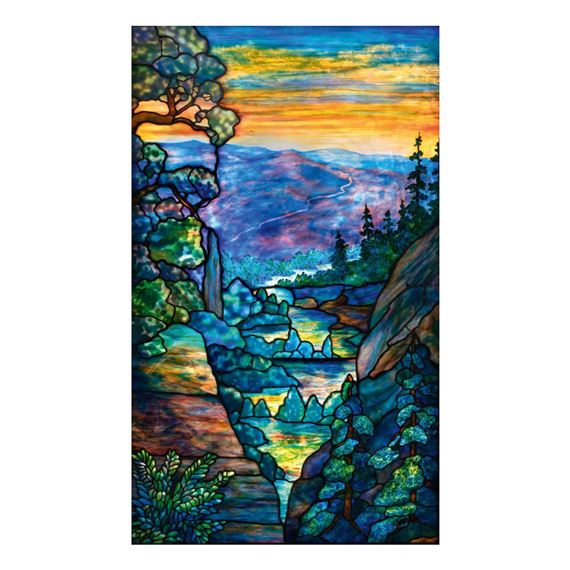 Tiffany Studios | River of Life Window (Circa 1920) | MutualArt