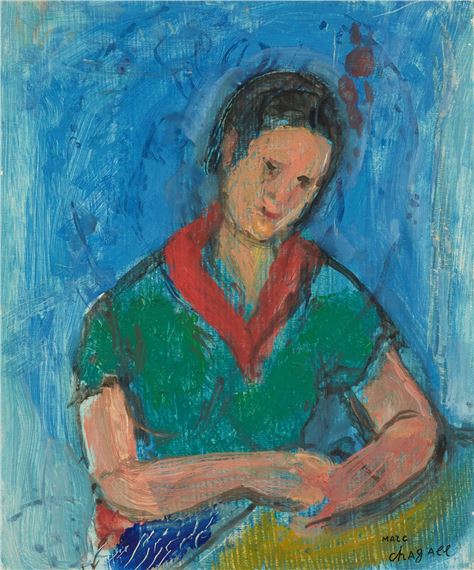 Marc Chagall | Portrait de Vava (1953) | MutualArt