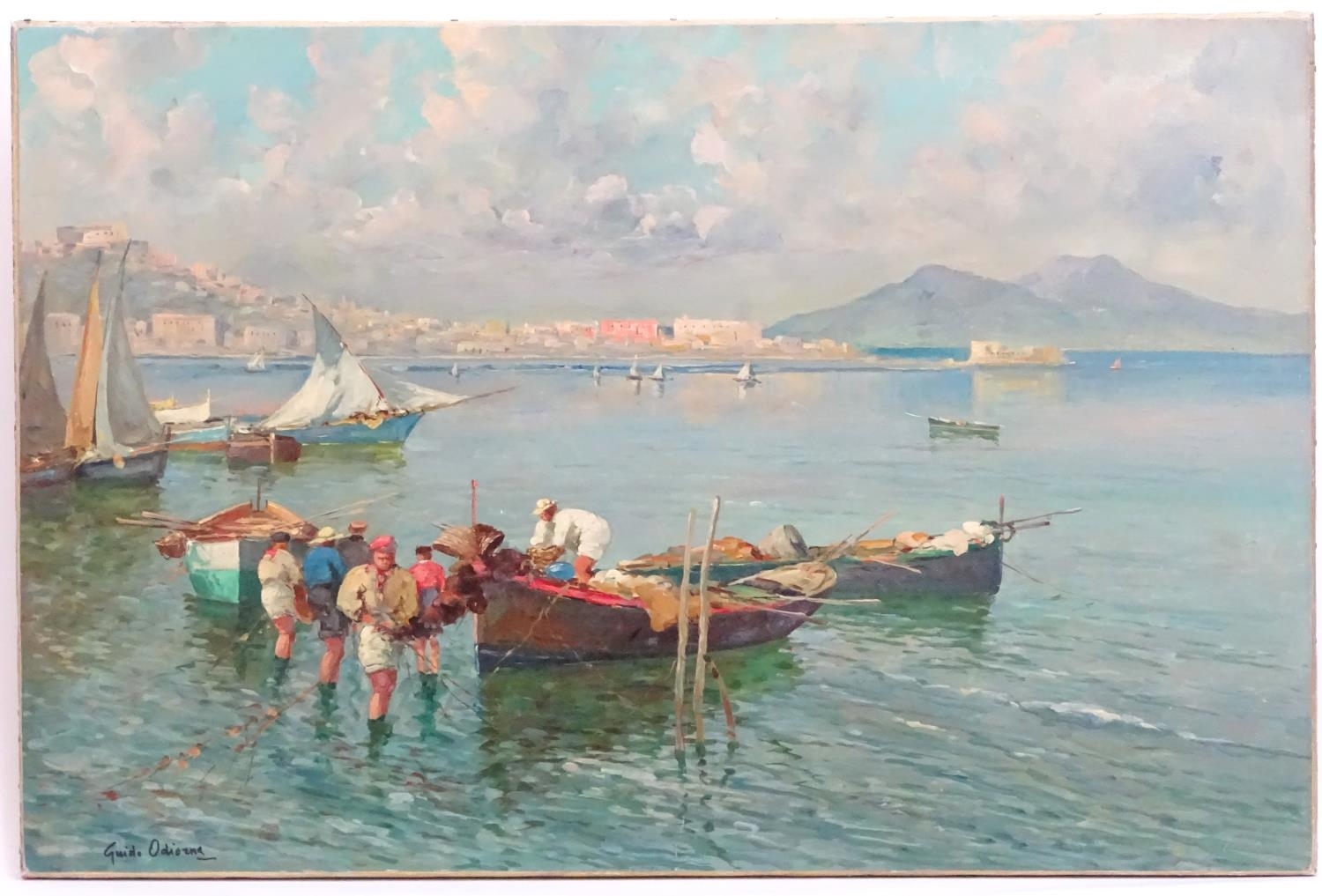 Guido Odierna | Bringing in the Catch (1949) | MutualArt