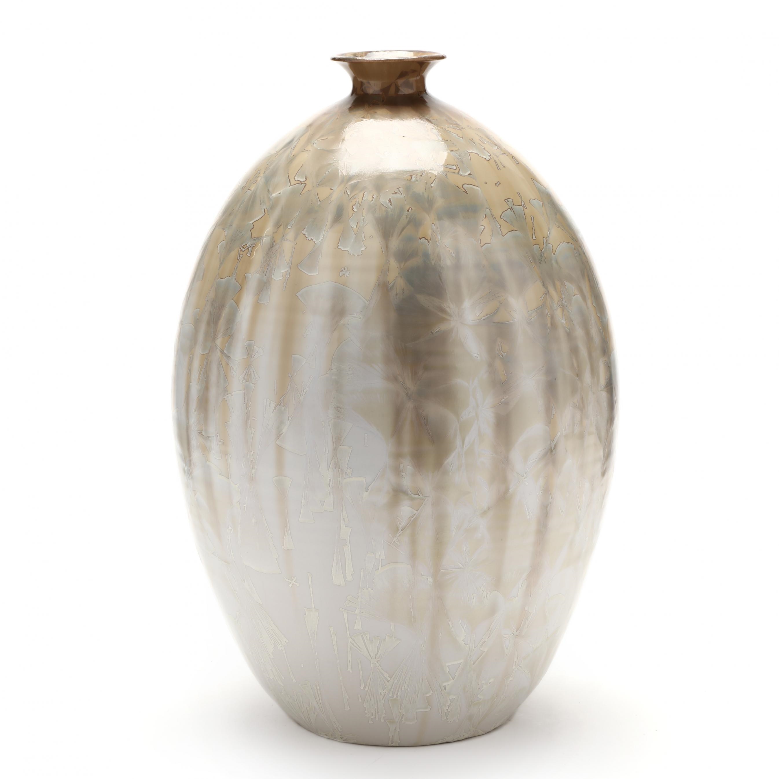 Phil Morgan | Crystalline Pottery Vase | MutualArt