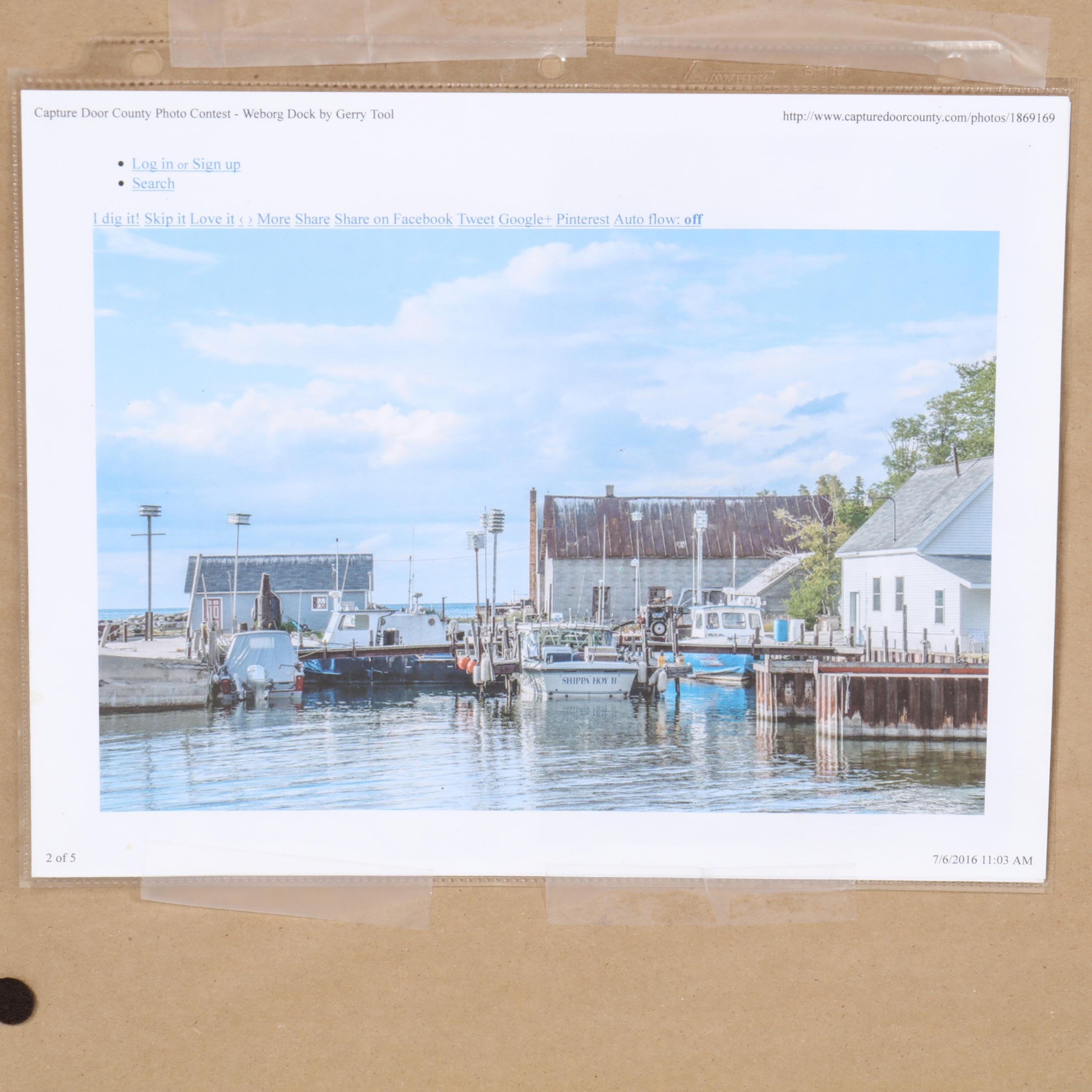 Robert Leland Pence | Weborg Fishing Dock (1980) | MutualArt