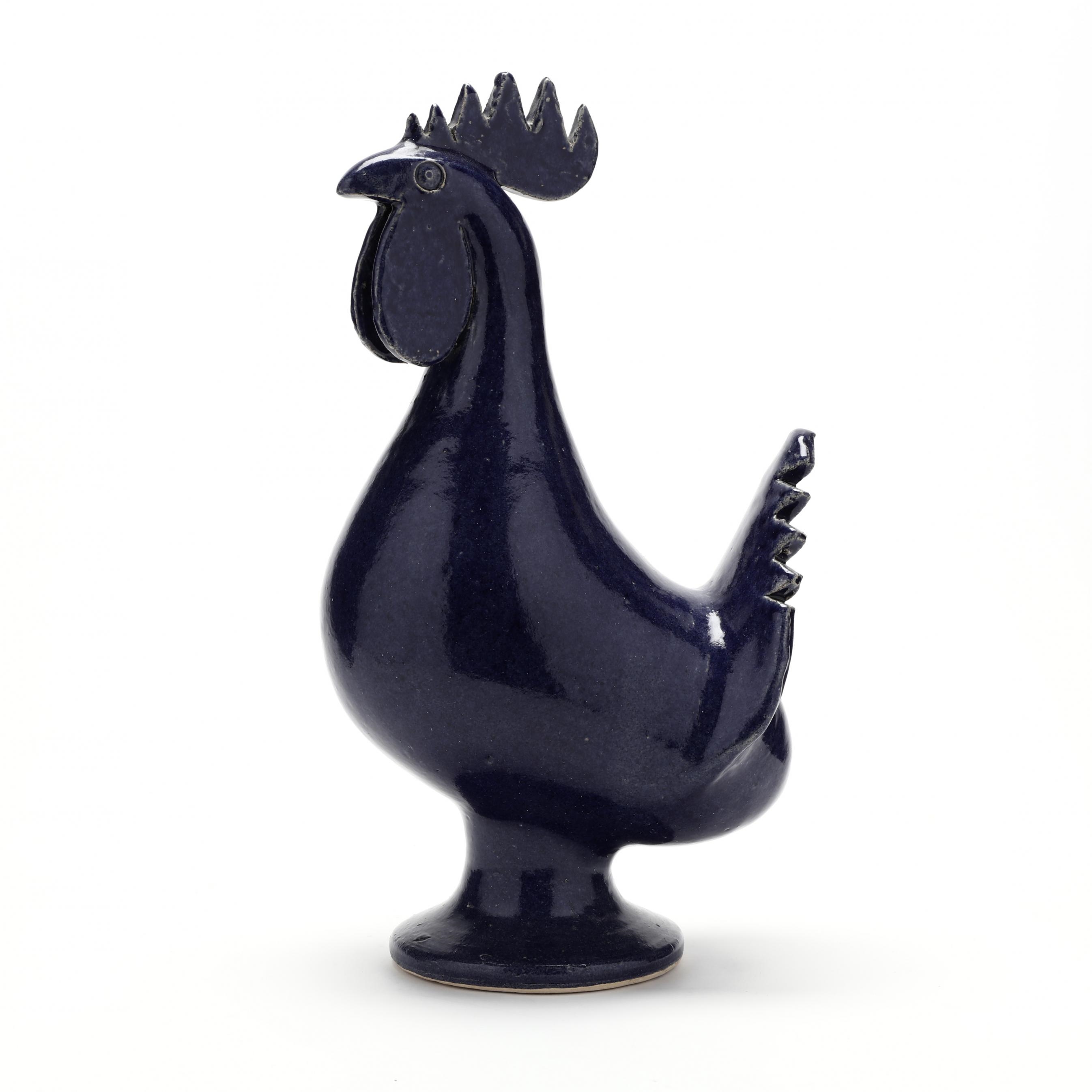 Edwin Meaders | Folk Pottery Rooster | MutualArt
