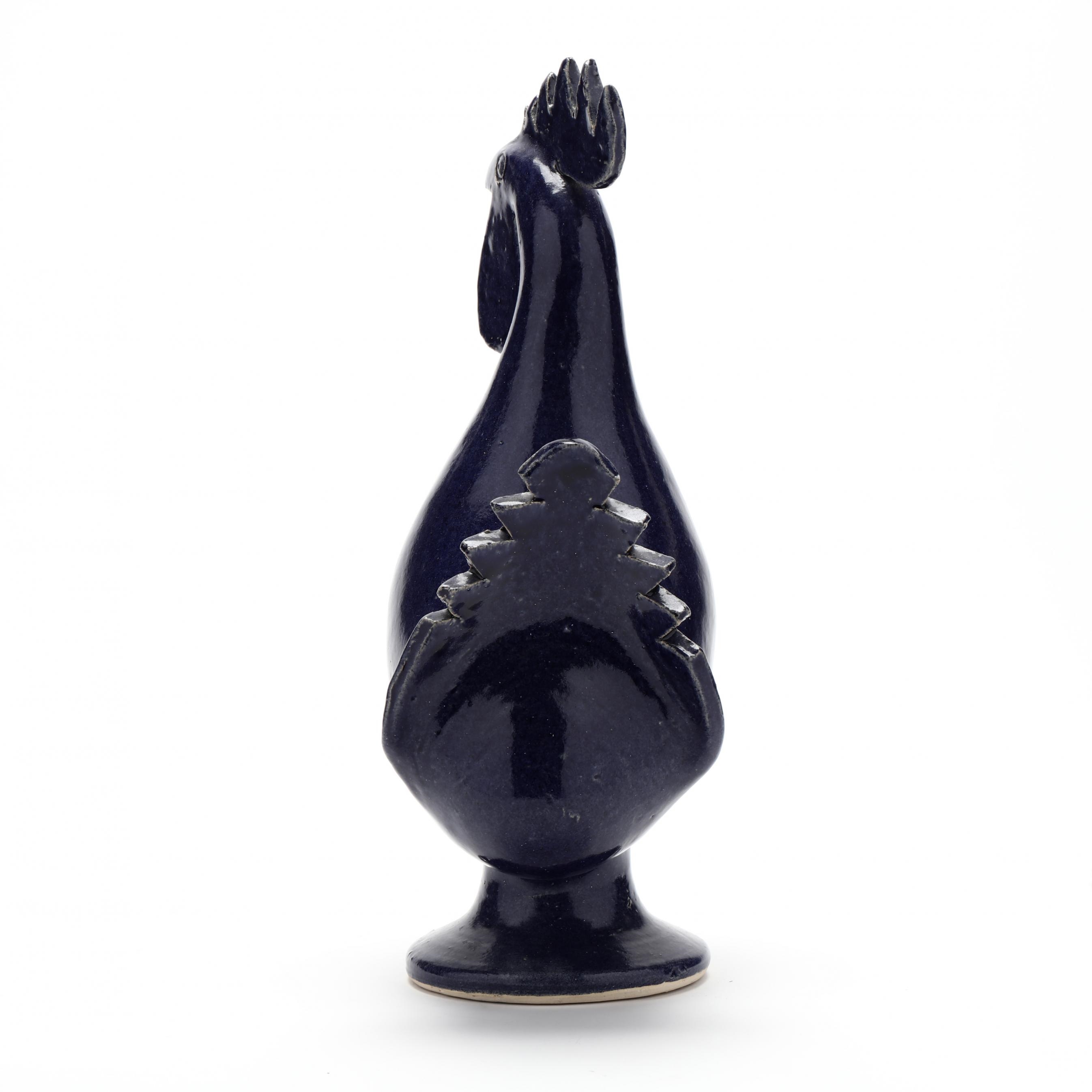 Edwin Meaders | Folk Pottery Rooster | MutualArt