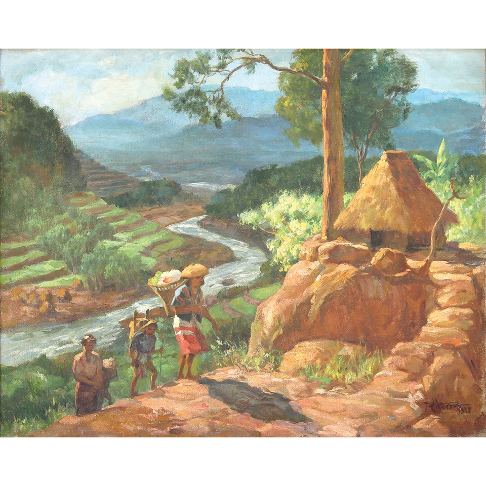 Fernando Amorsolo | RICE HARVESTING (1962) | MutualArt