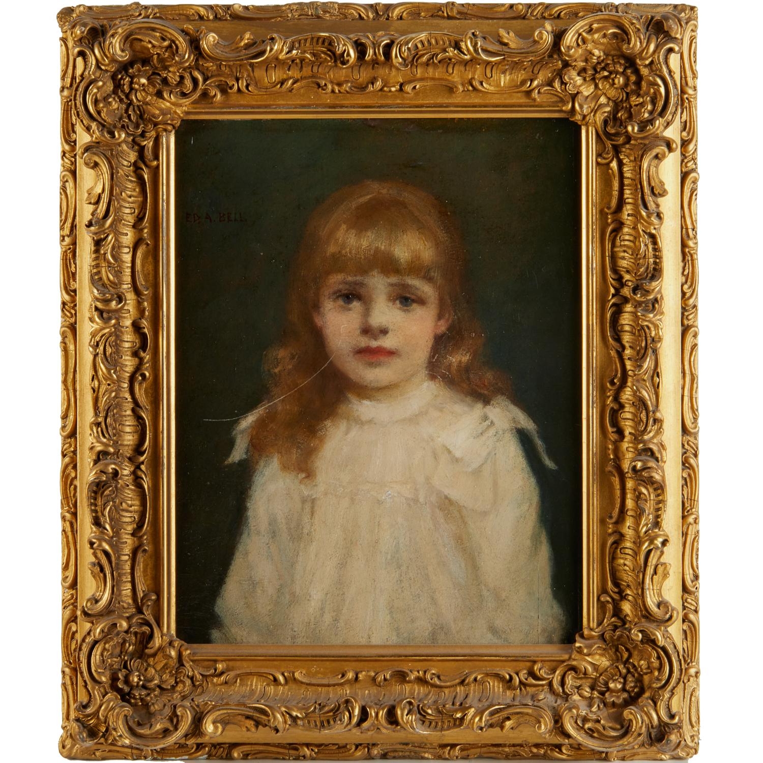 Edward August Bell | Portrait of a Young Girl | MutualArt