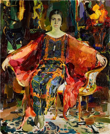 Philip Malyavin | Portrait of the Ballerina Alexandra Balashova (1923 ...