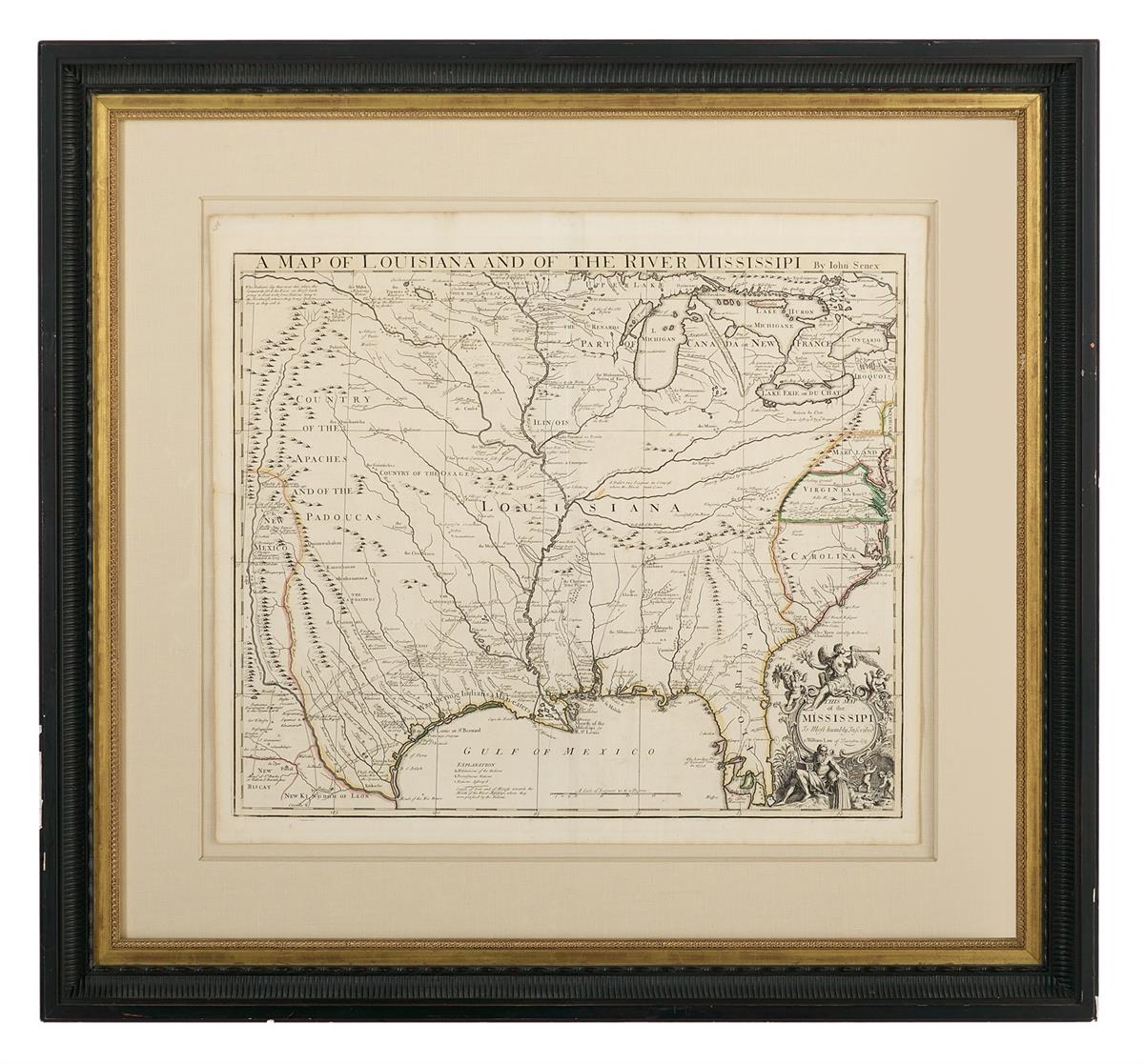 John Senex | A Map of Louisiana and of the River Mississipi [sic] (1721 ...