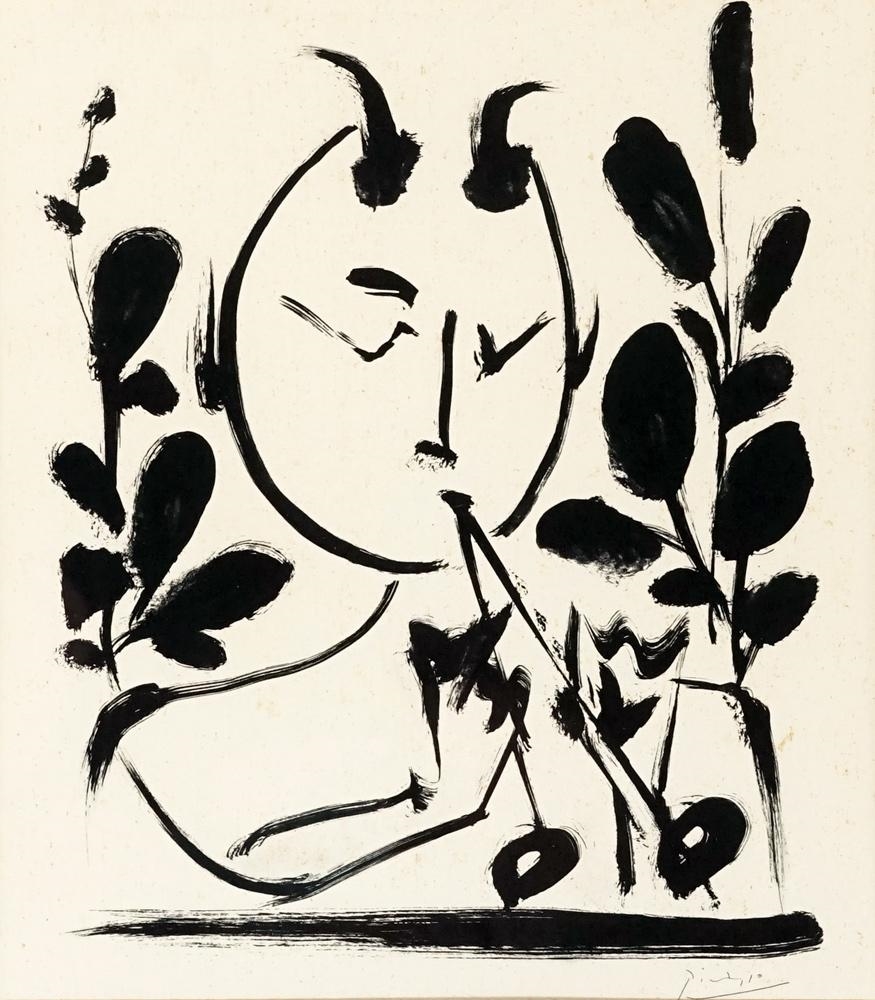 Pablo Picasso | Flute player | MutualArt