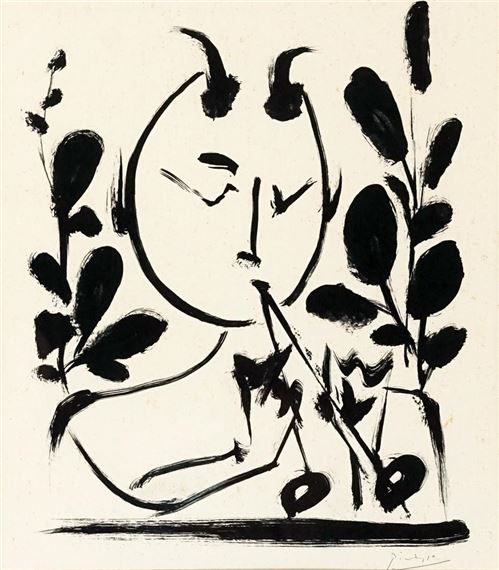 Pablo Picasso | Flute player | MutualArt