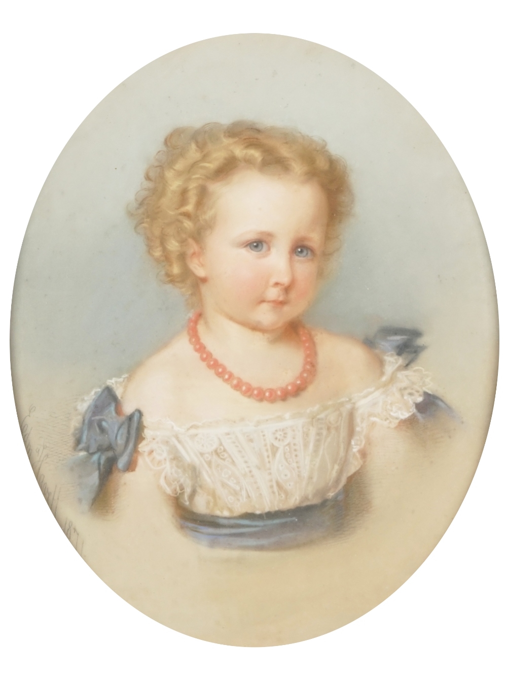 Edmund Havell II | Portrait of a child (1871) | MutualArt