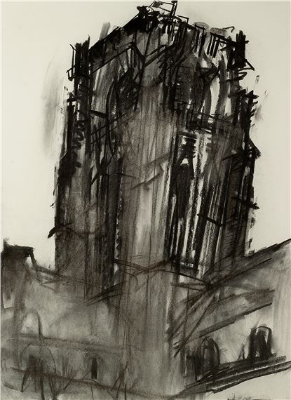Dennis Creffield | Durham: The Central Tower from N.W, (1987) | MutualArt