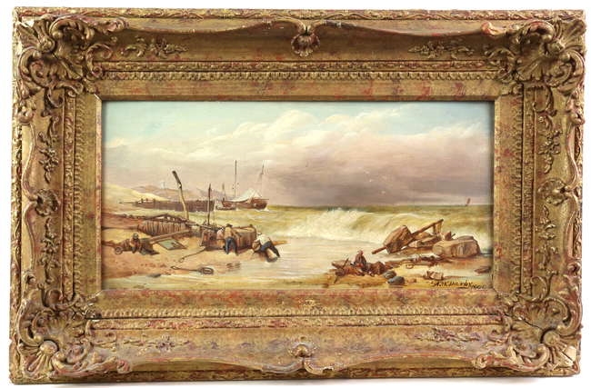 A. W. Darby | Figures on a beach | MutualArt